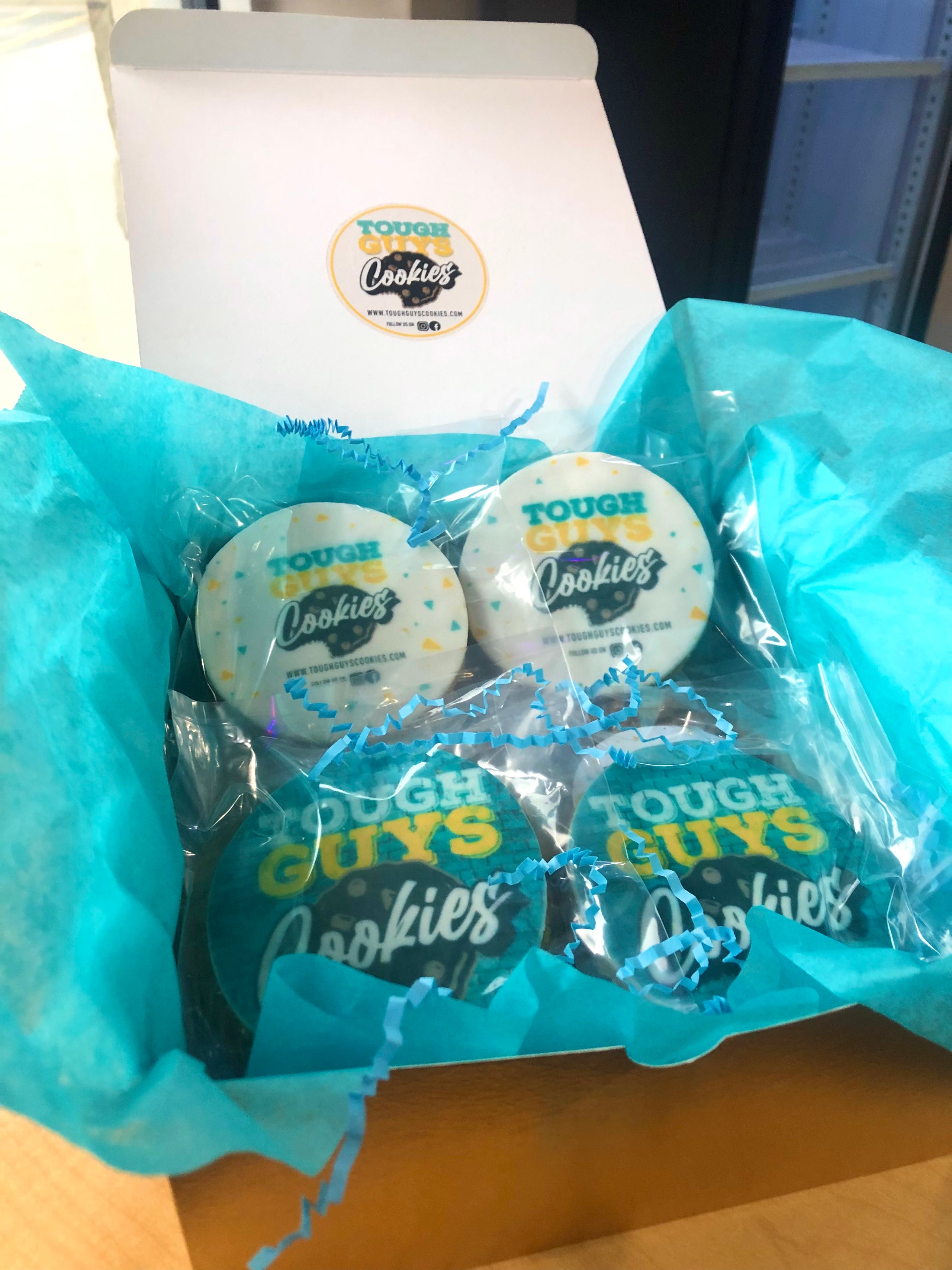 Gold Gift Box | Tough Guys Cookies & Sweets